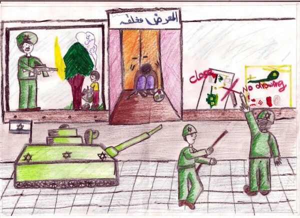 Gaza child artist responds to the censoring of his artwork | The ...