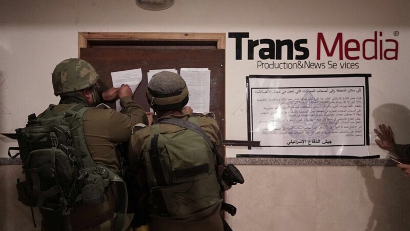 Israeli army raids media outlets across West Bank | The Electronic Intifada